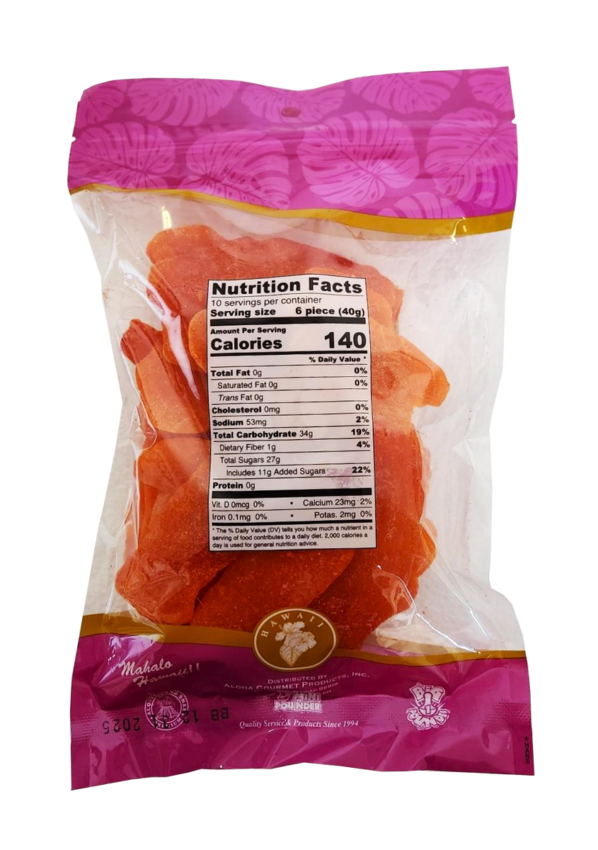 Aloha Gourmet Li Hing Mango Slices 14oz. (NOT FOR SALE TO CALIFORNIA ...