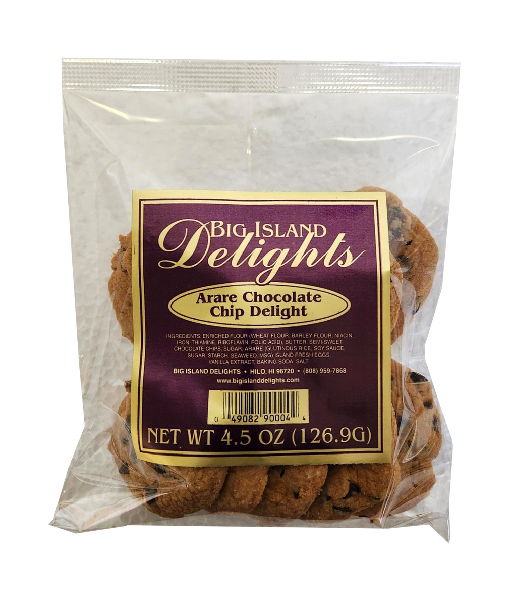 Big Island Delights Cookies - Arare Chocolate Chip Delight 4.5oz ...
