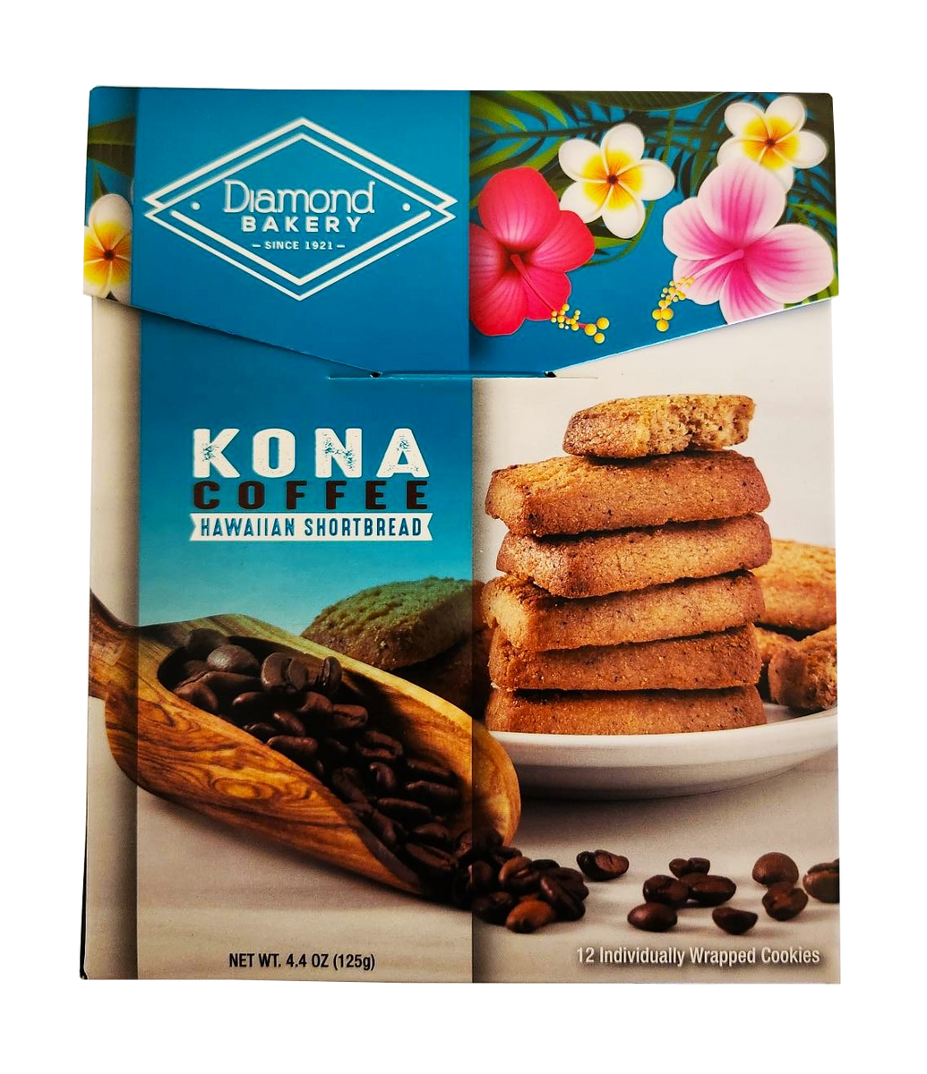 Diamond Bakery Hawaiian Shortbread Cookies 4.4 oz. - Kona Coffee ...