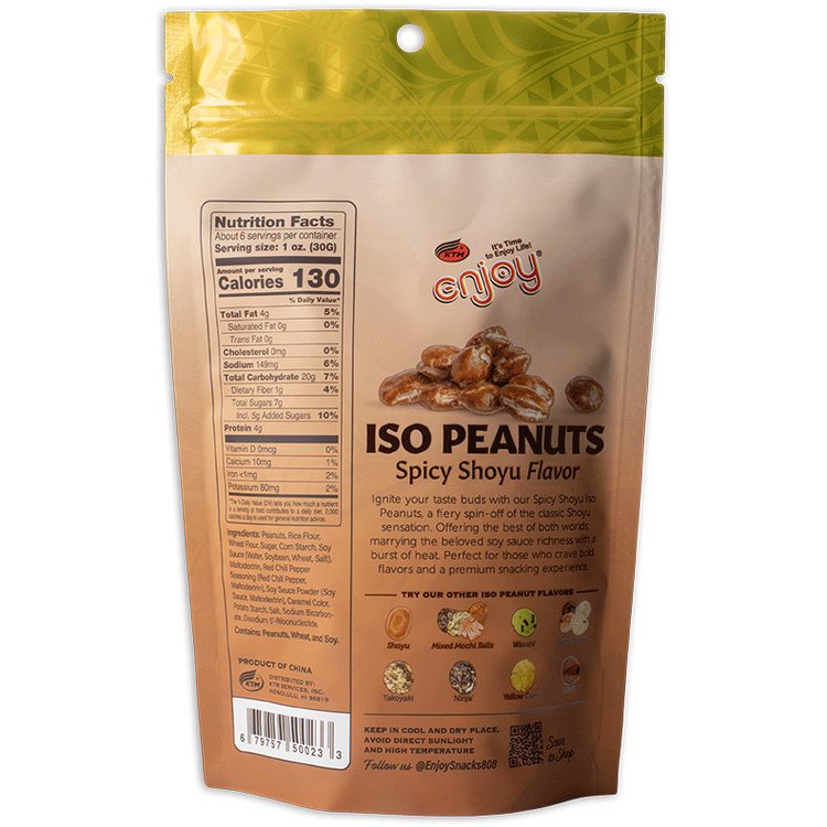 Enjoy Iso Peanuts - Spicy Shoyu 6oz– Hawaii Food To You