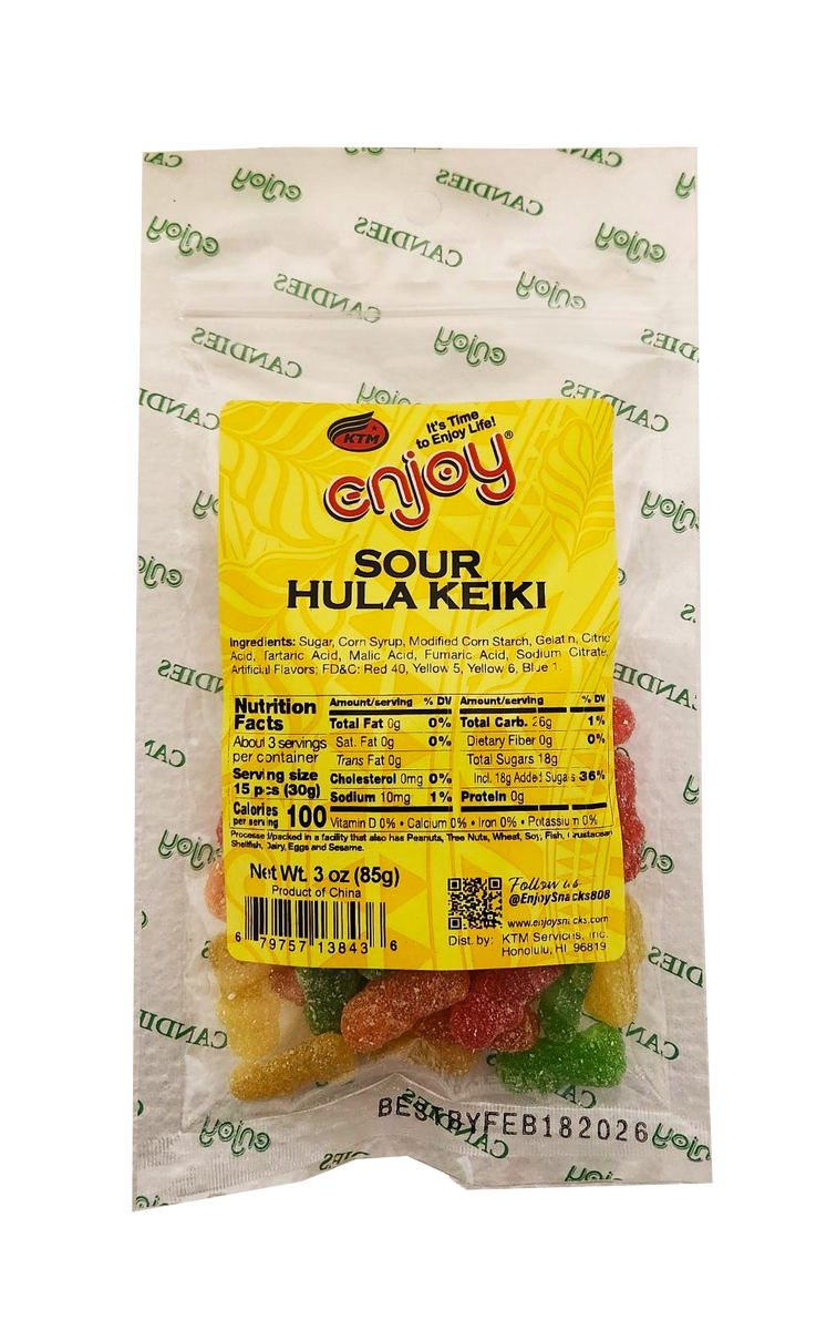 Enjoy Sour Hula Keikis 3oz– Hawaii Food To You