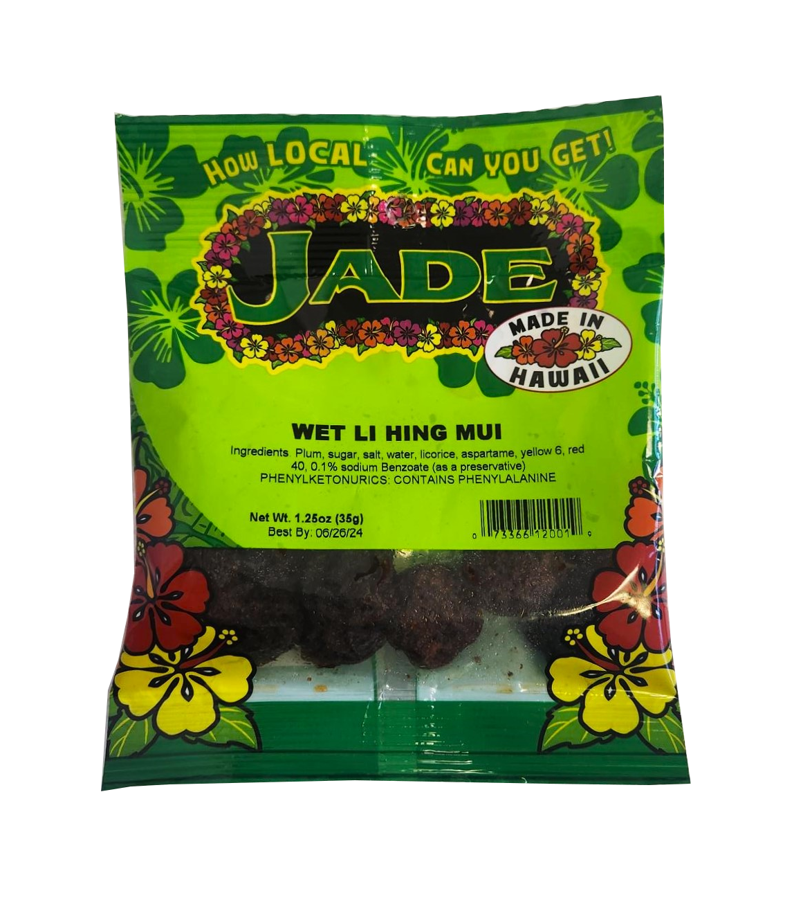 Jade Wet Li Hing Mui 1.5 oz | Hawaii Li Hing Snack– Hawaii Food To You