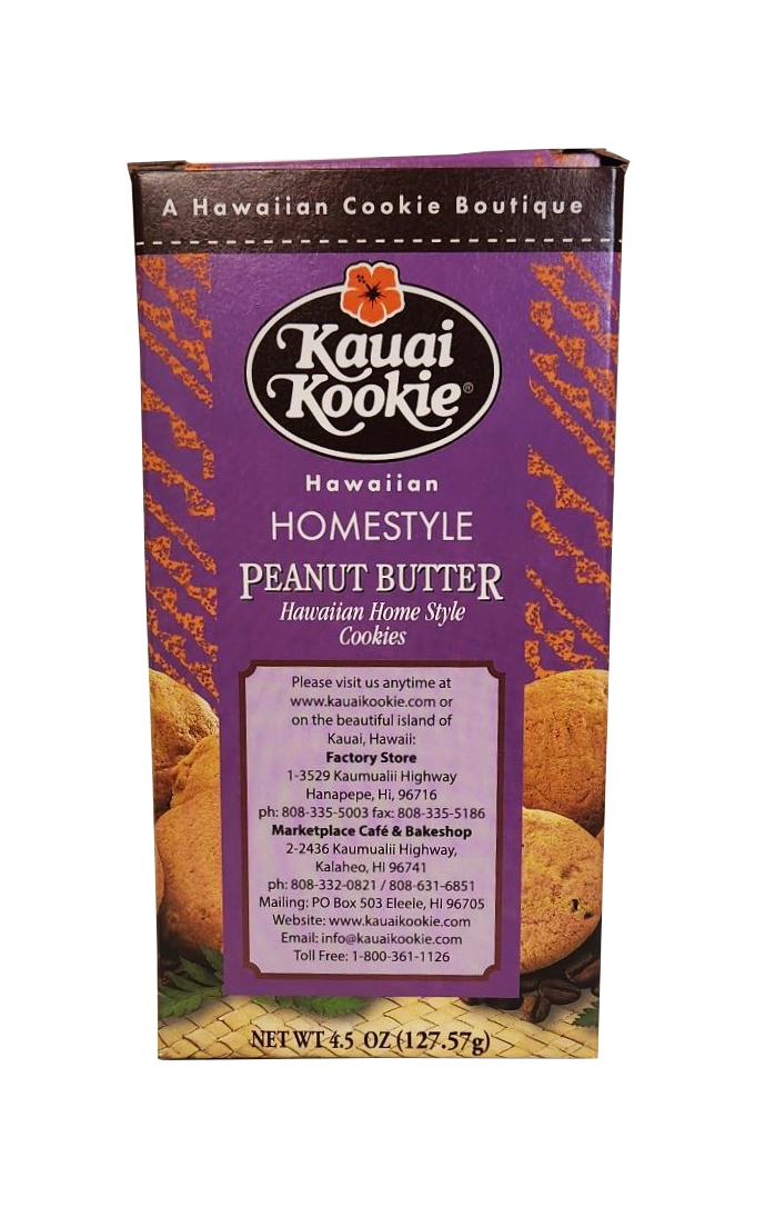 Kauai Kookie Peanut Butter Cookies 4.5oz– Hawaii Food To You