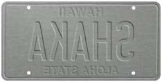 Novelty Vintage License Plate - Shaka– Hawaii Food To You
