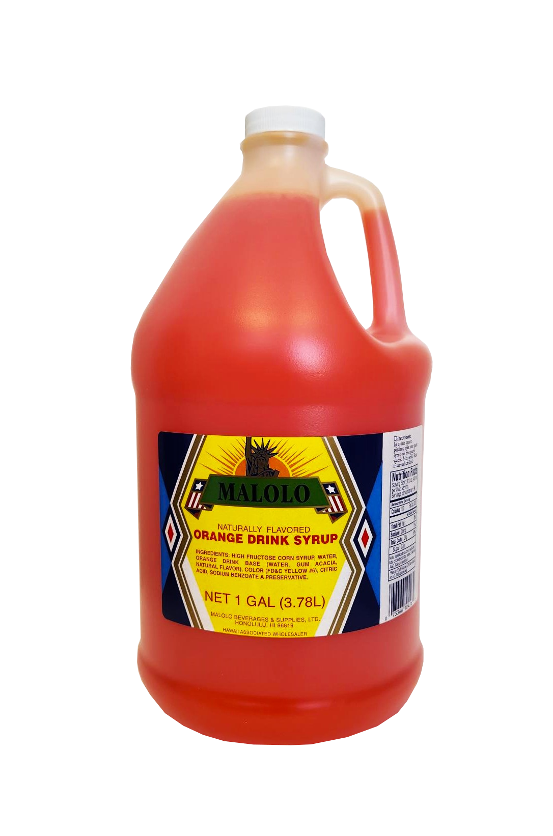 Malolo Orange Drink Syrup 1 Gallon– Hawaii Food To You