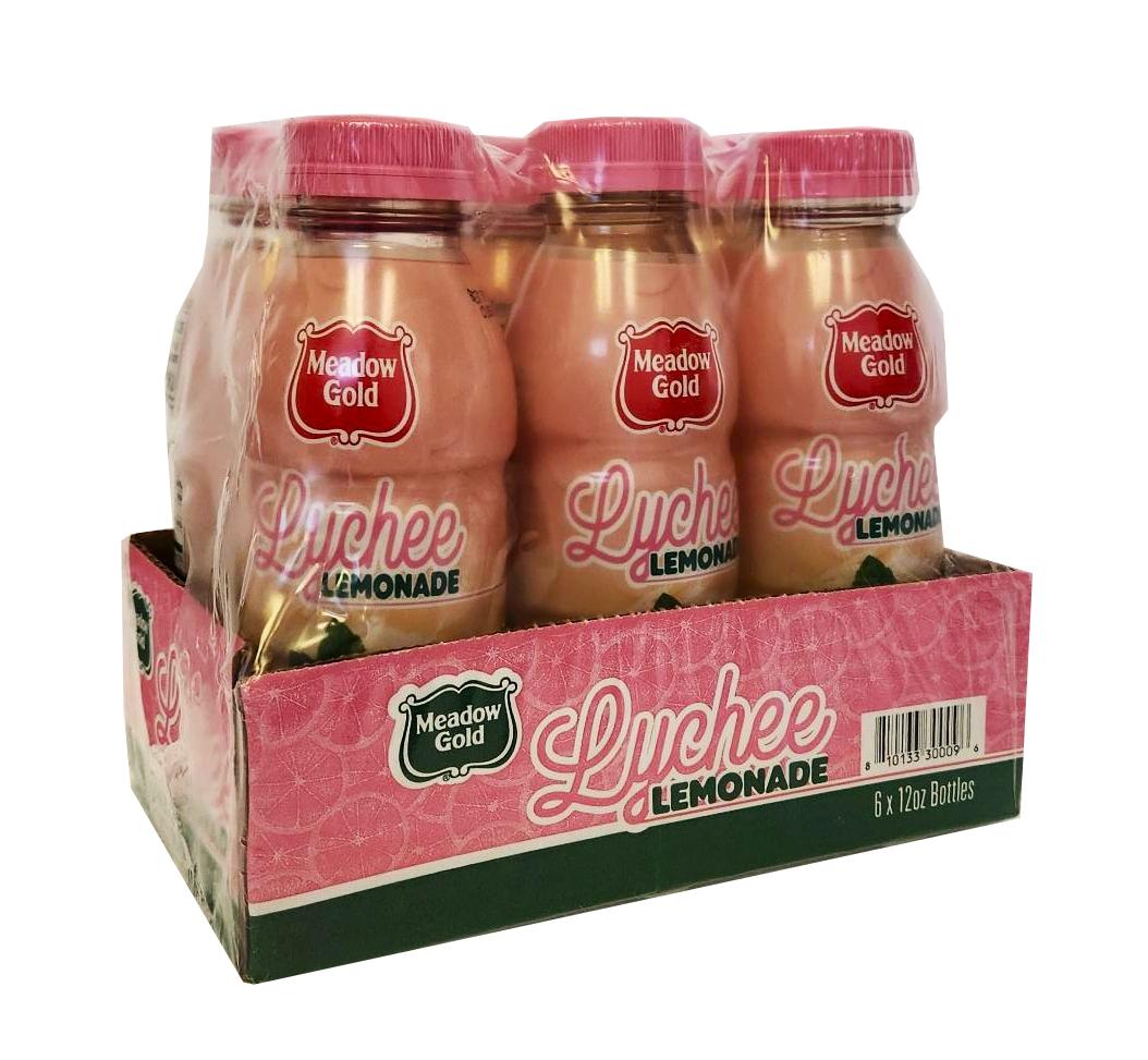 Meadow Gold Lychee Lemonade Drink 6-pack 12oz.– Hawaii Food To You