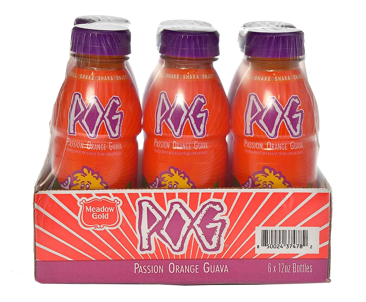 Meadow Gold POG (Passion, Orange, Guava) Drink 6-Pack 12oz.– Hawaii ...