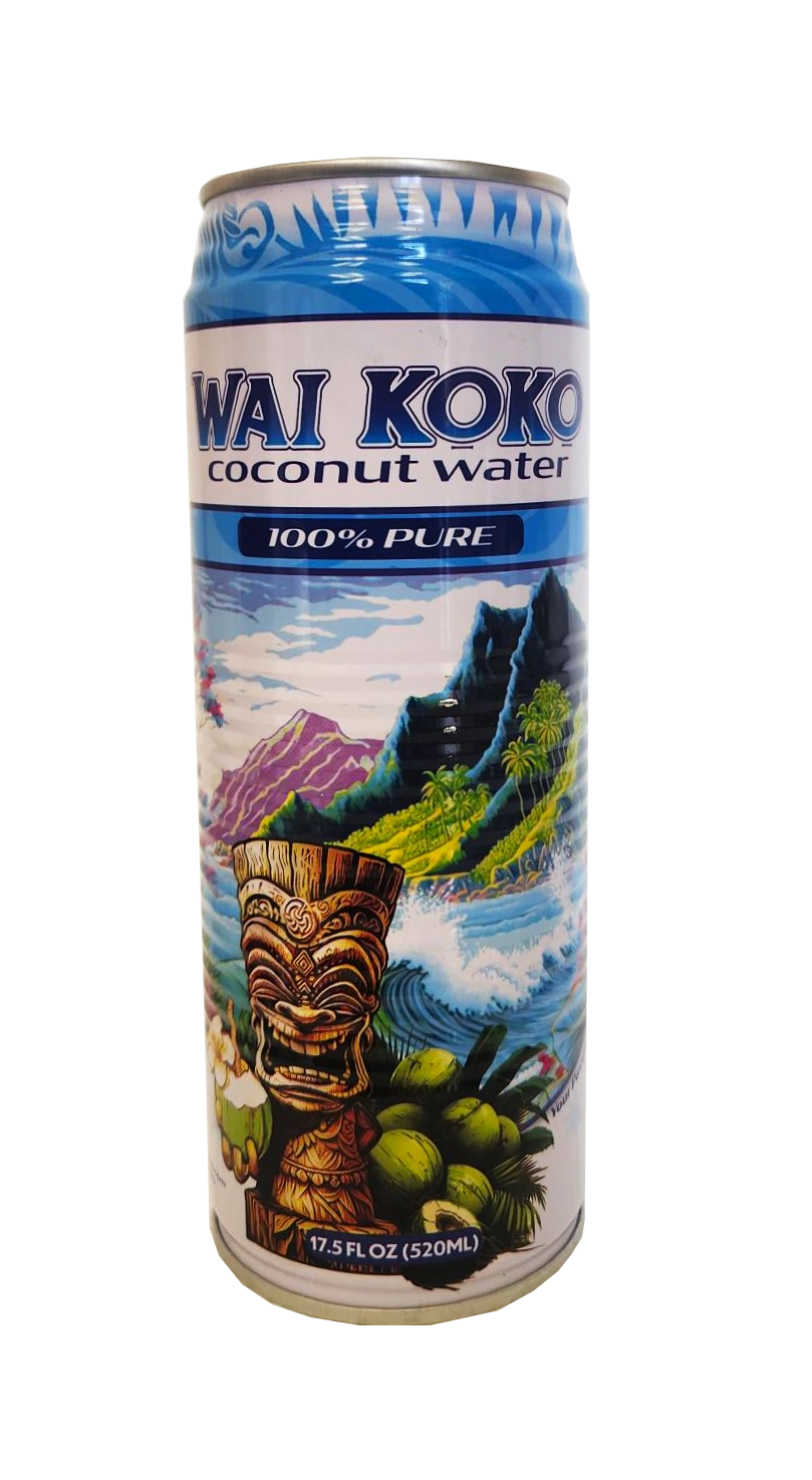 Wai Koko Coconut Water 100% Pure 17.5 oz– Hawaii Food To You