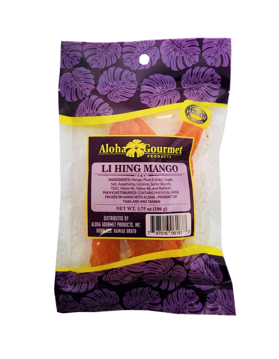 Aloha Gourmet Li Hing Mango 3.75 oz | Hawaii Li Hing Fruits– Hawaii ...