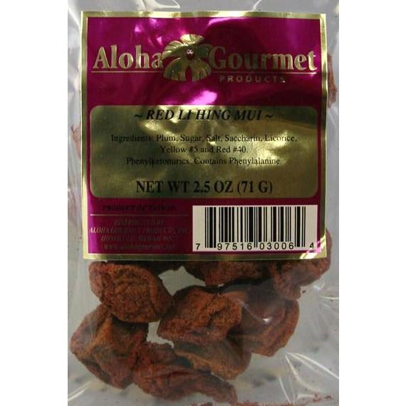 Aloha Gourmet Red Lihing Mui 2.5oz (NOT FOR SALE TO CALIFORNIA)– Hawaii ...