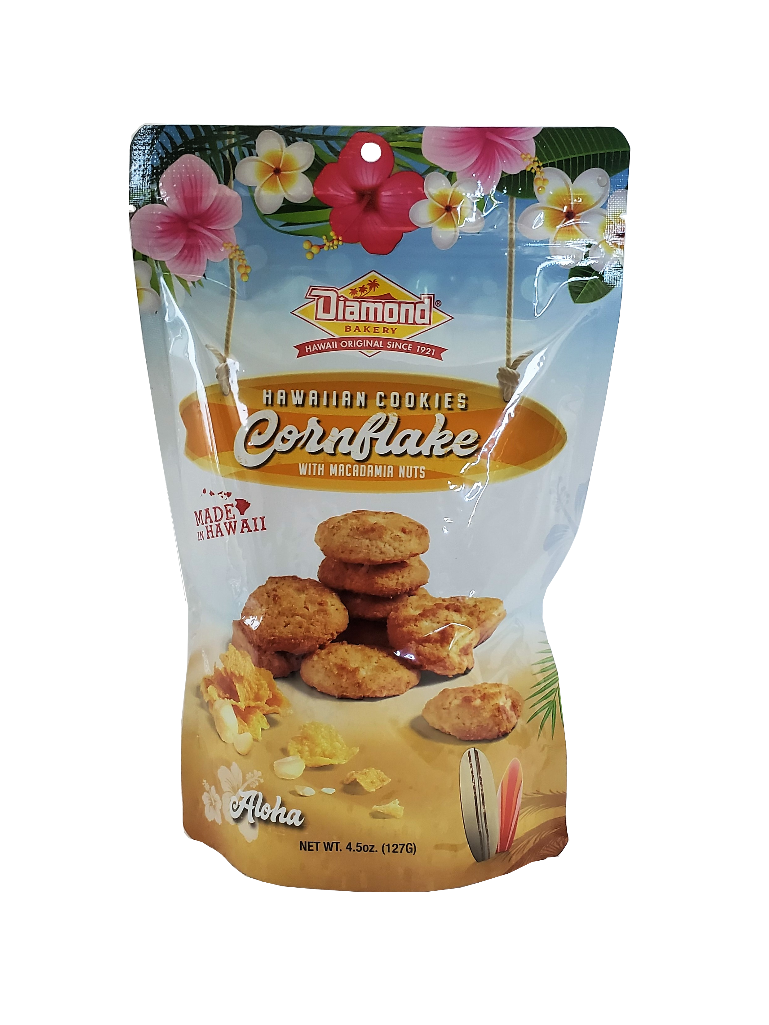 Diamond Bakery Hawaiian Cookies Cornflake w/ Macnut 4.5 oz– Hawaii Food ...