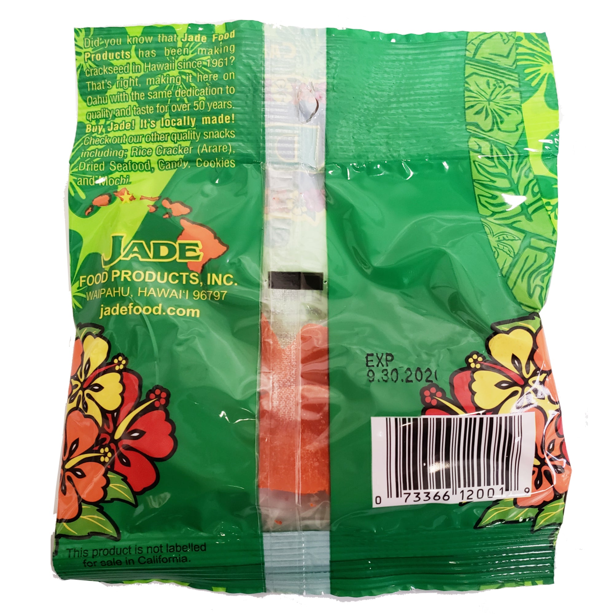 Jade Dehydrated Li Hing Mango Slices 1.75 oz | Made in Hawaii– Hawaii ...