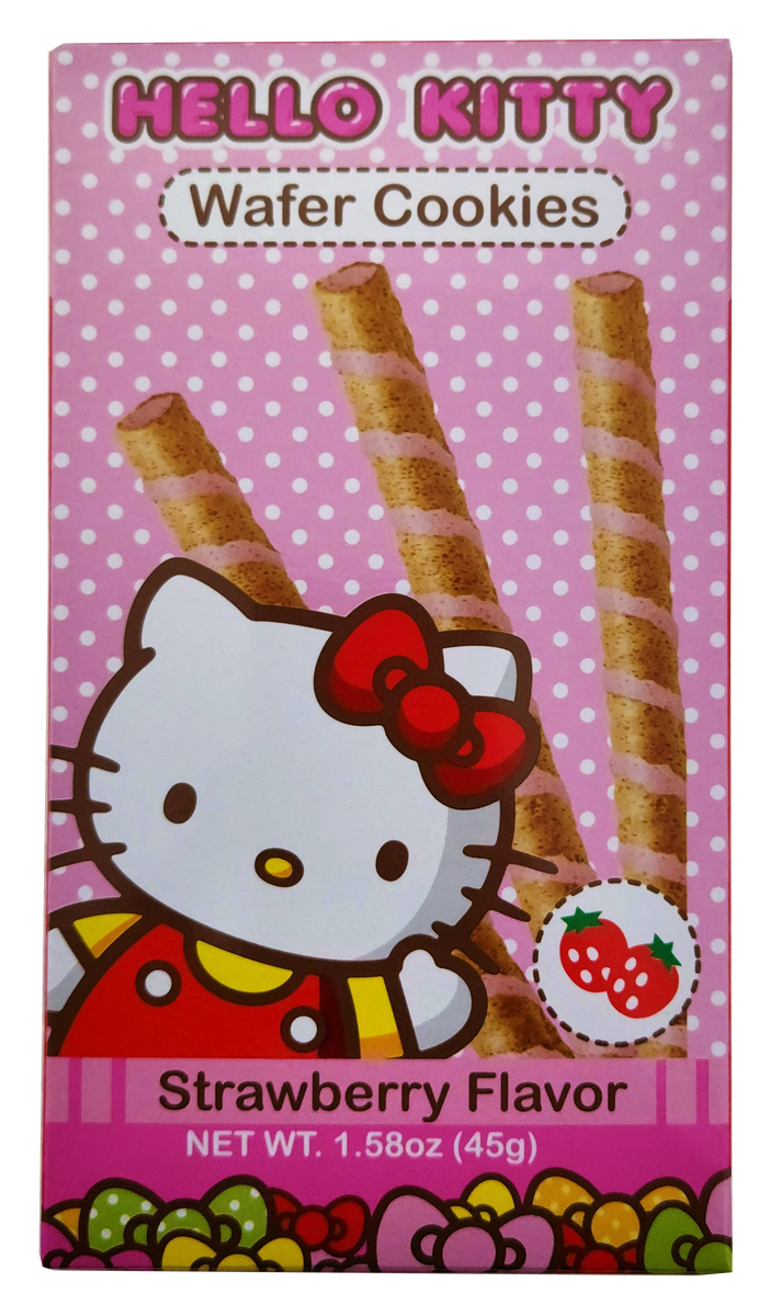 Hello Kitty Wafer Cookies Strawberry Flavor 1.76oz– Hawaii Food To You