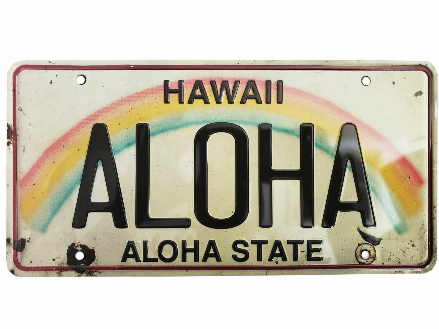 Novelty Vintage License Plate - Aloha– Hawaii Food To You