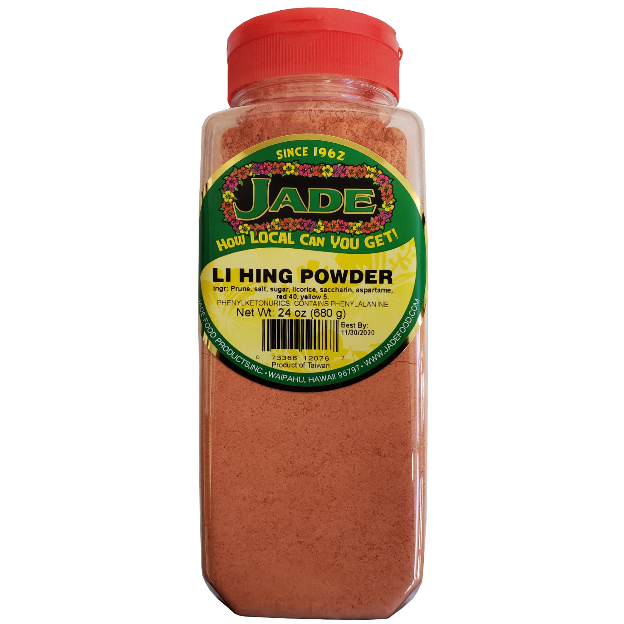 Jade Li Hing Powder 24 oz Jar | Hawaii Snacks and Candies– Hawaii Food ...
